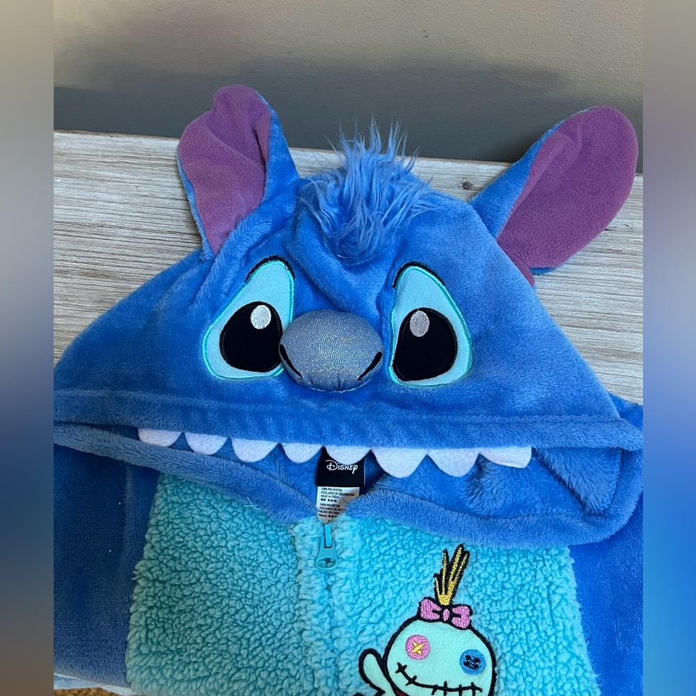 Disney Stitch Women’s Hooded Onesie Costume Pajamas S… - Gem